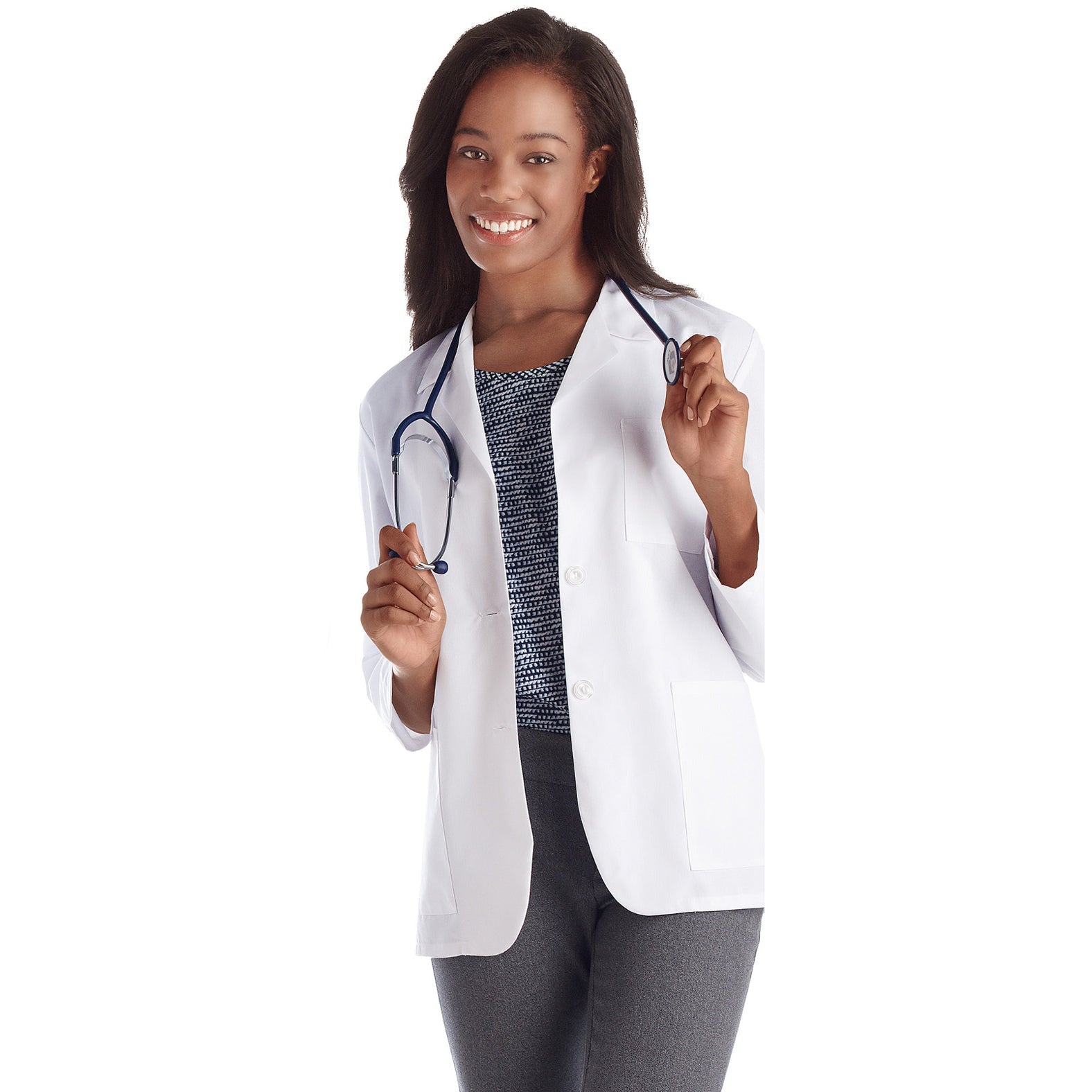 Meta Meta Labwear Women's Three-Pocket 28" Consultation Lab Coat – UC ...